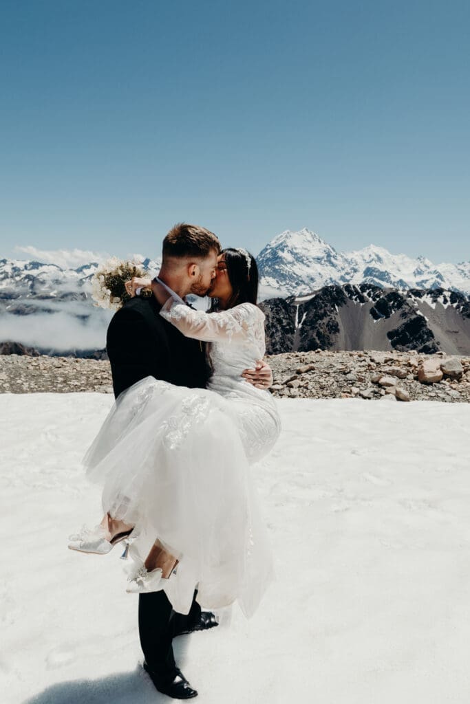 Mt Cook Heli Elopements | Stunning Mountain Weddings